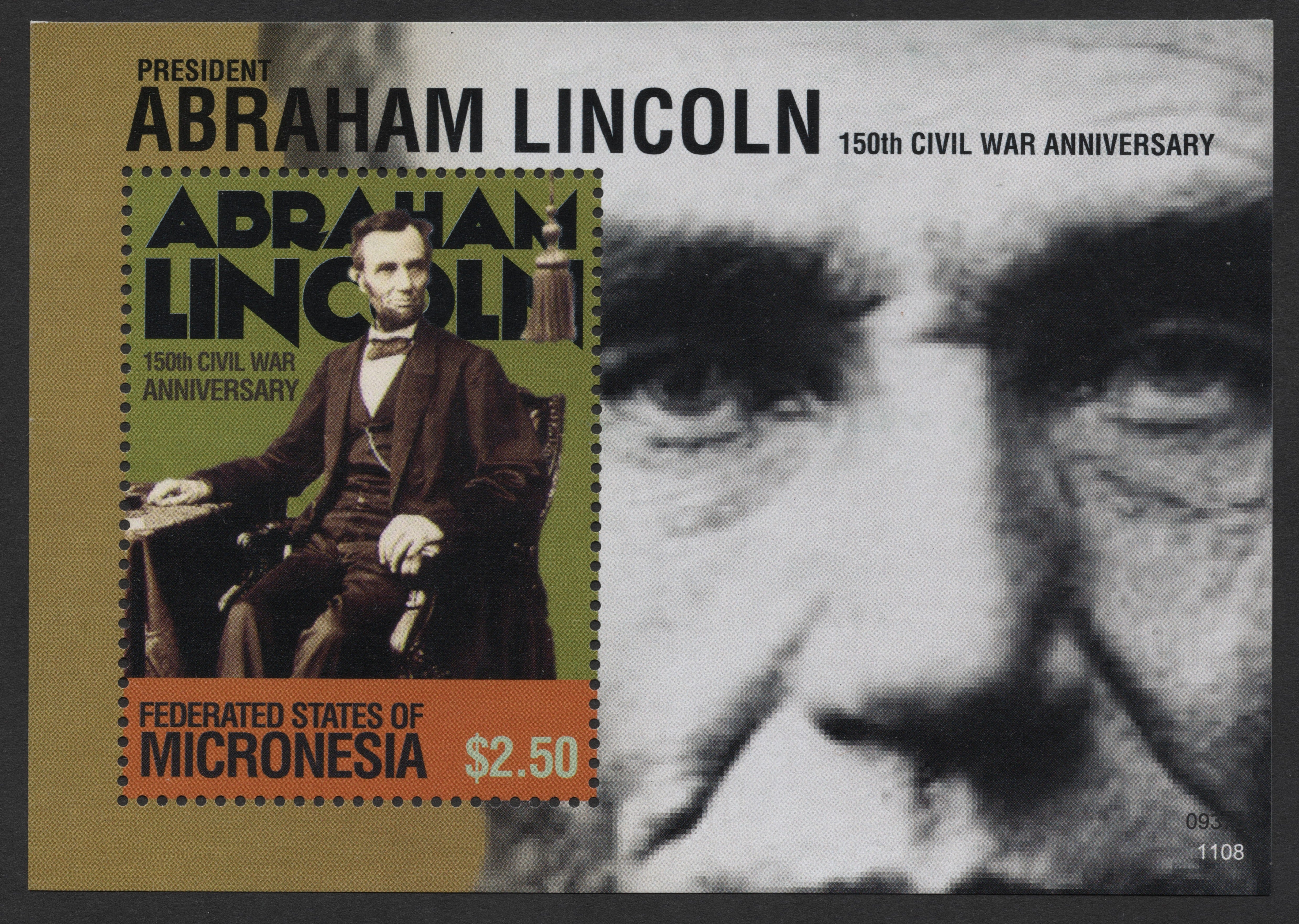 SCG536 - Abraham Lincoln 150th Civil War Anniversary Miniature Sheet ...