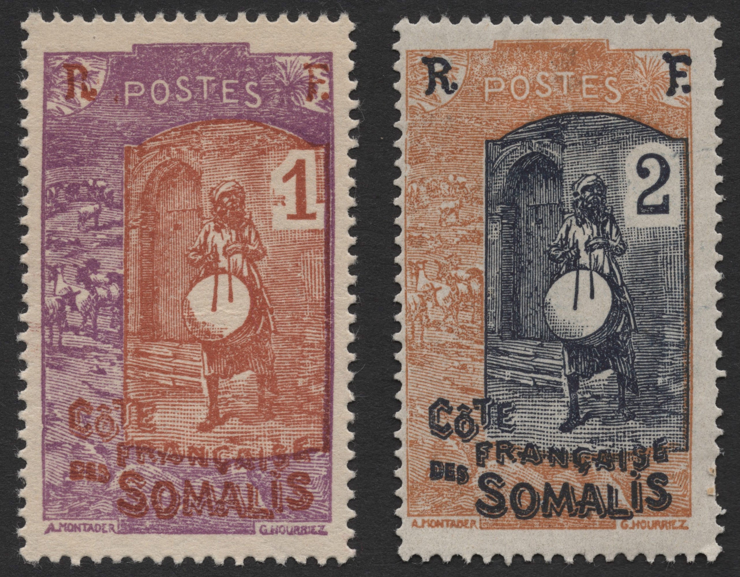 SCG564 - French Somali Coast Traditional Drummer Series – Stamp and ...