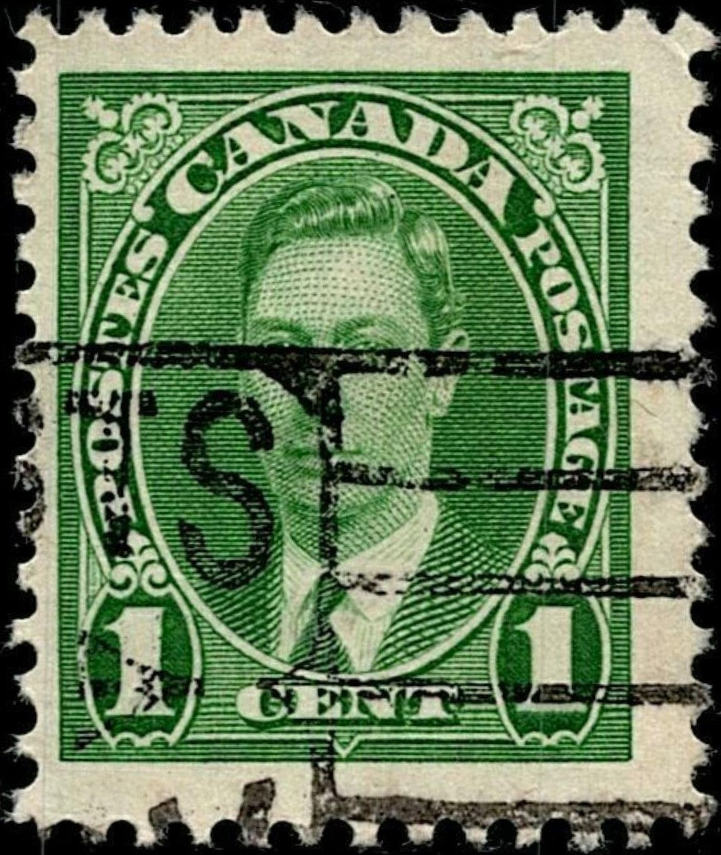 SCG736 - Canada 1 Cent Green King George VI Stamp (Used) – Stamp and ...