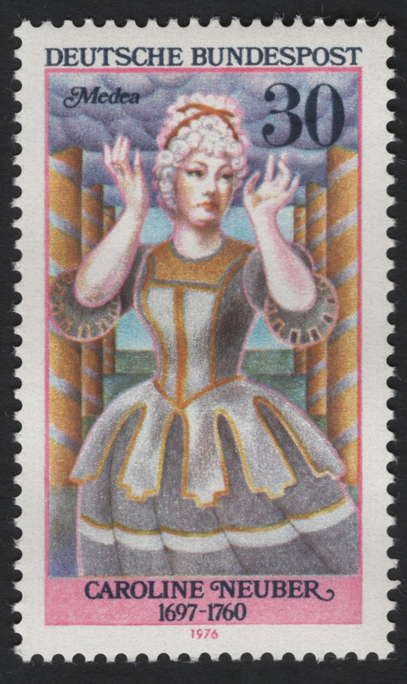 SCG8536 - Germany 1976 – Caroline Neuber Commemorative – Stamp and ...