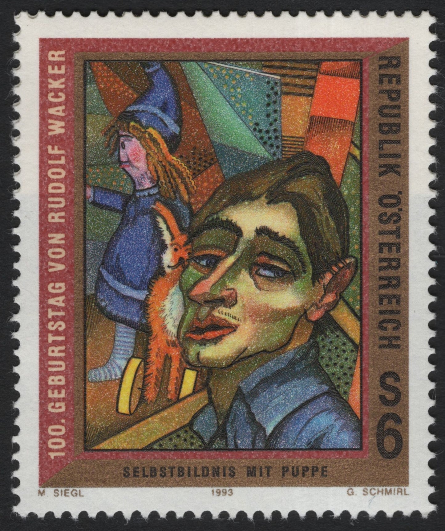 SCG8554 - Austria 1993 – 100th Birth Anniversary of Rudolf Wacker ...