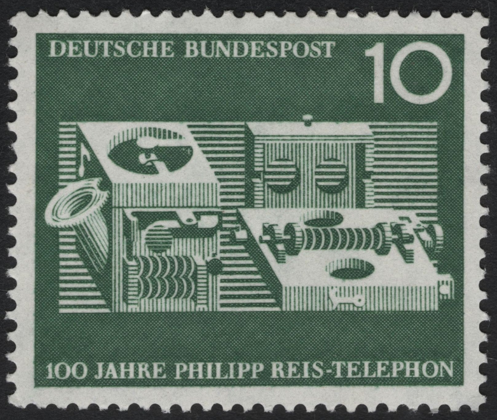 SCG9787 - Germany 1964 – “100 Jahre Philipp Reis-Telephon” – 10 Pf – D ...