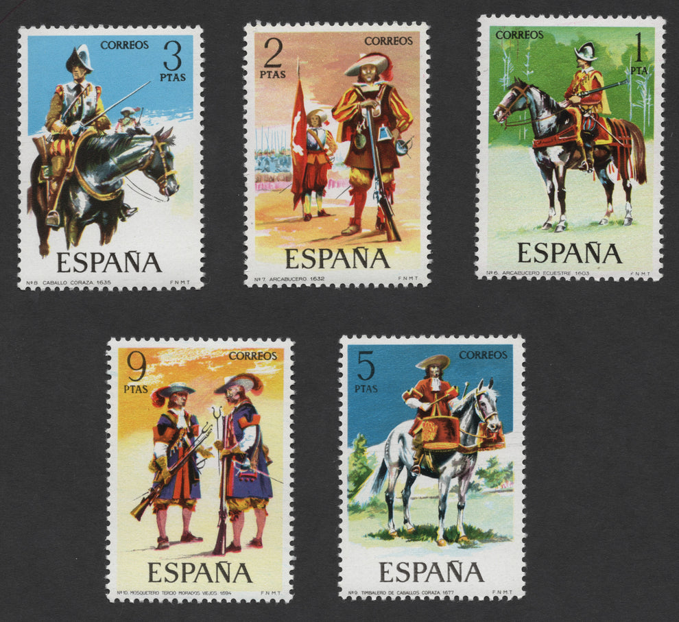 SCG260 - Spanish Army Through Time – 17th Century Uniforms on Stamps ...