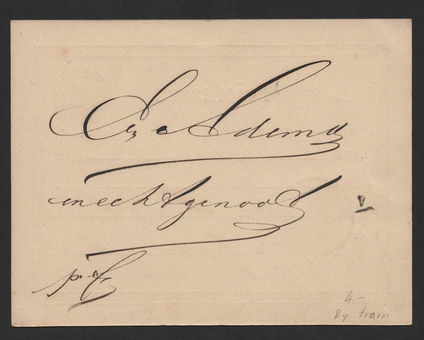 SCG185 Netherlands 2½ Cent Purple Postal Card – Briefkaart with Handwr ...
