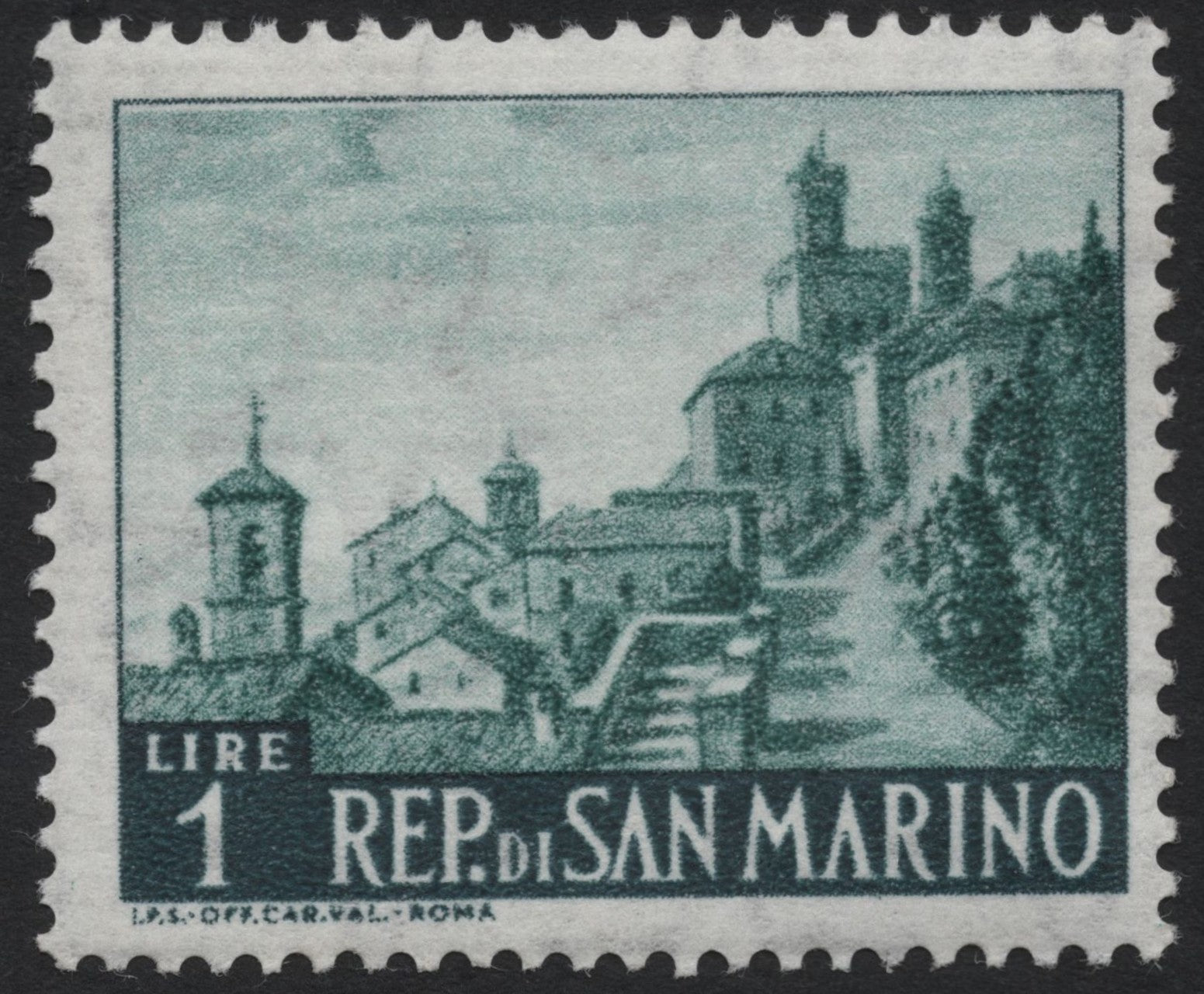 SCG7653 - San Marino 1 Lira Definitive Stamp – Stamp and Cover Galaxy