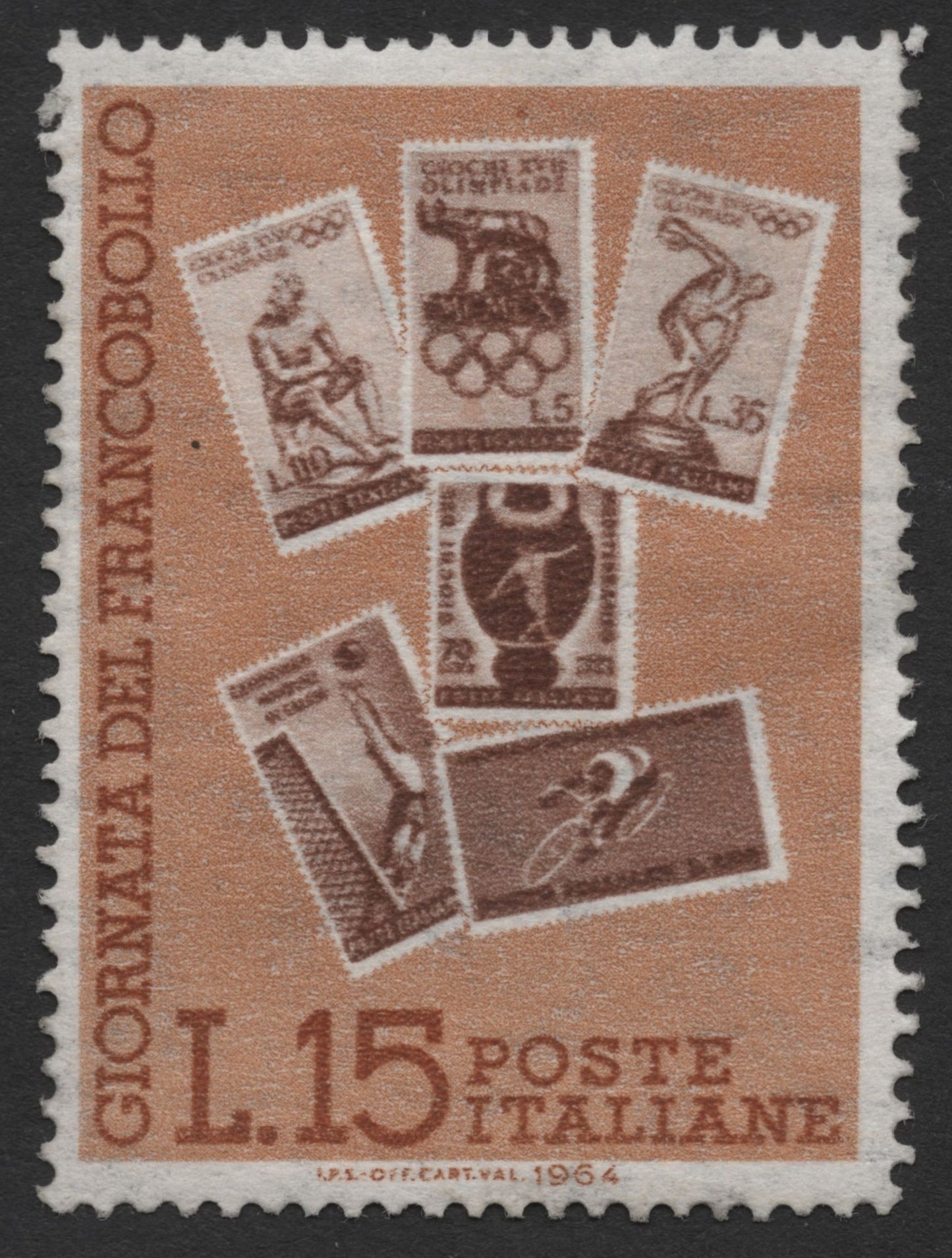 SCG412 - Italy 1964 Stamp on Stamp — Olympic Commemorative – Stamp and ...