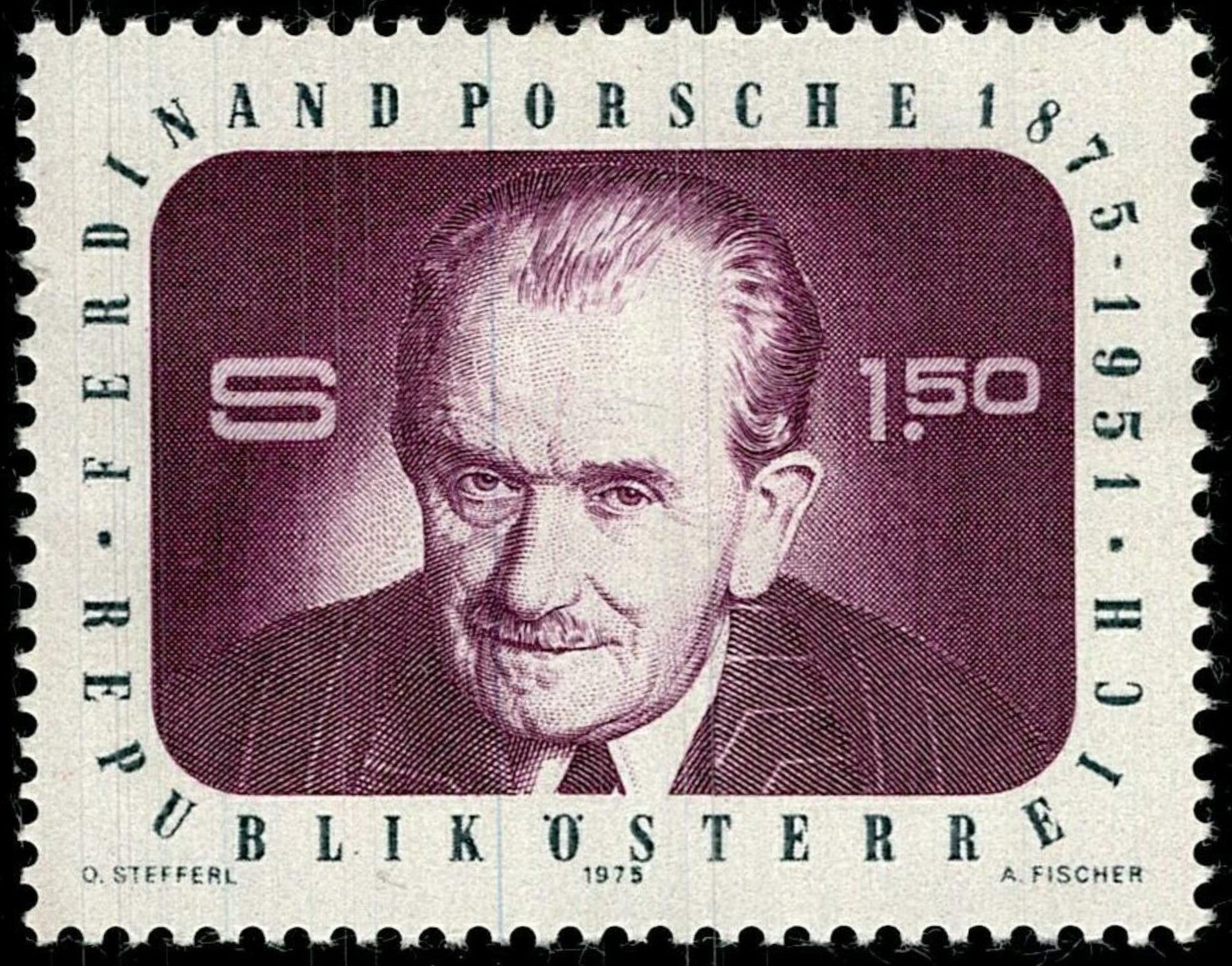 SCG791 - 1975 Austria Ferdinand Porsche Commemorative Stamp – Stamp and ...