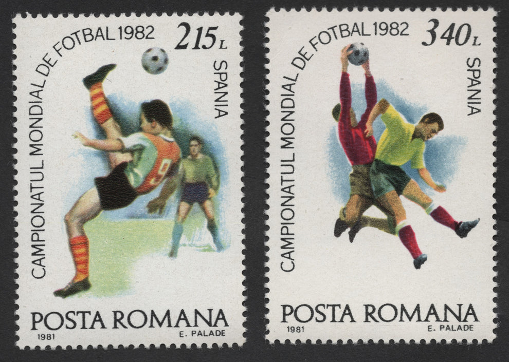SCG1205 - Romania – 1982 FIFA World Cup Spain Commemorative Stamps ...