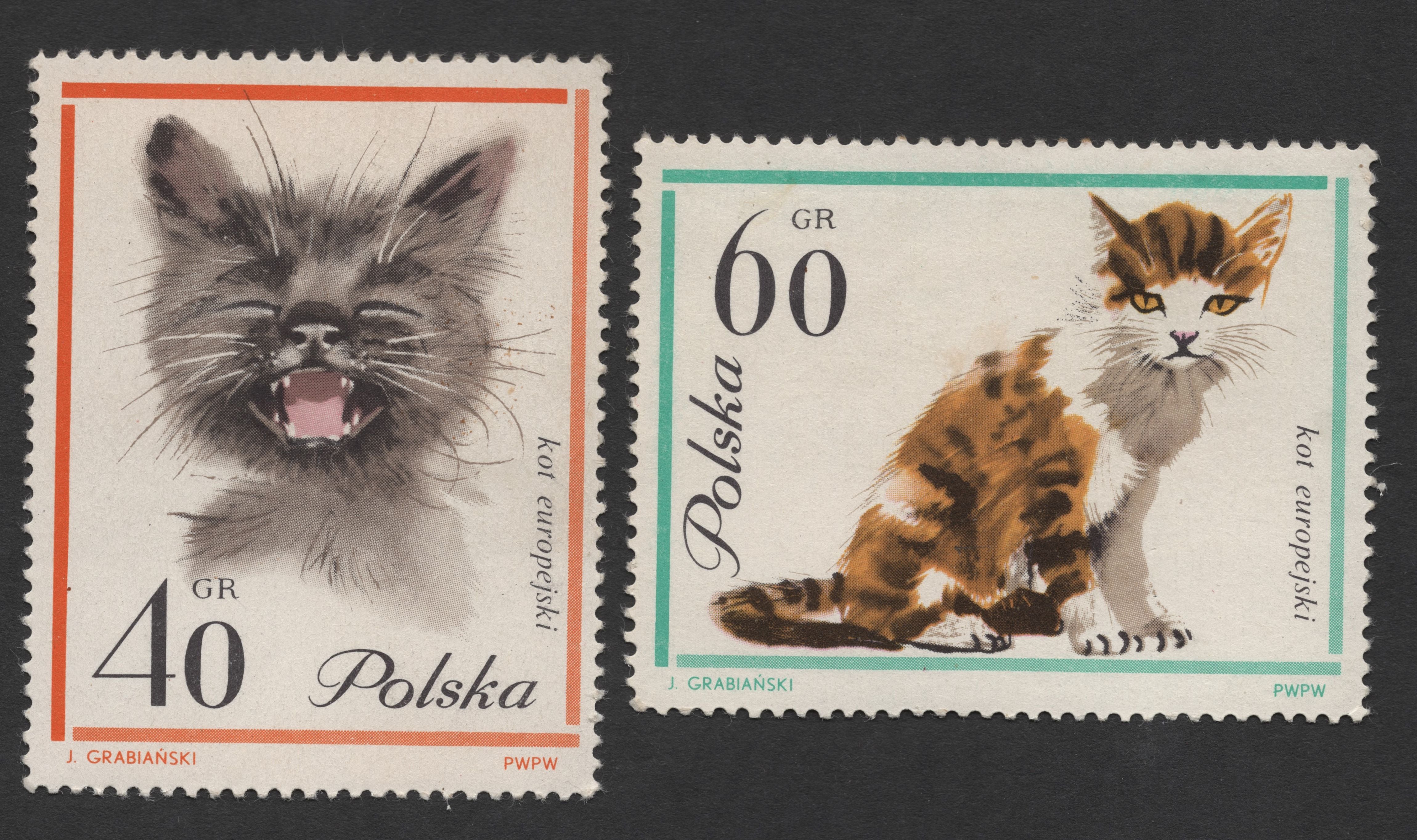 SCG1418 - Poland – European Cats Series – Stamp and Cover Galaxy