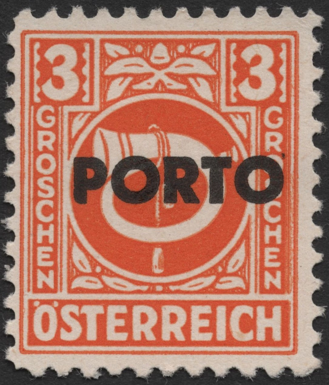 SCG2080 - 1925 Austria "PORTO" Overprint on 3 Groschen Stamp – Stamp ...