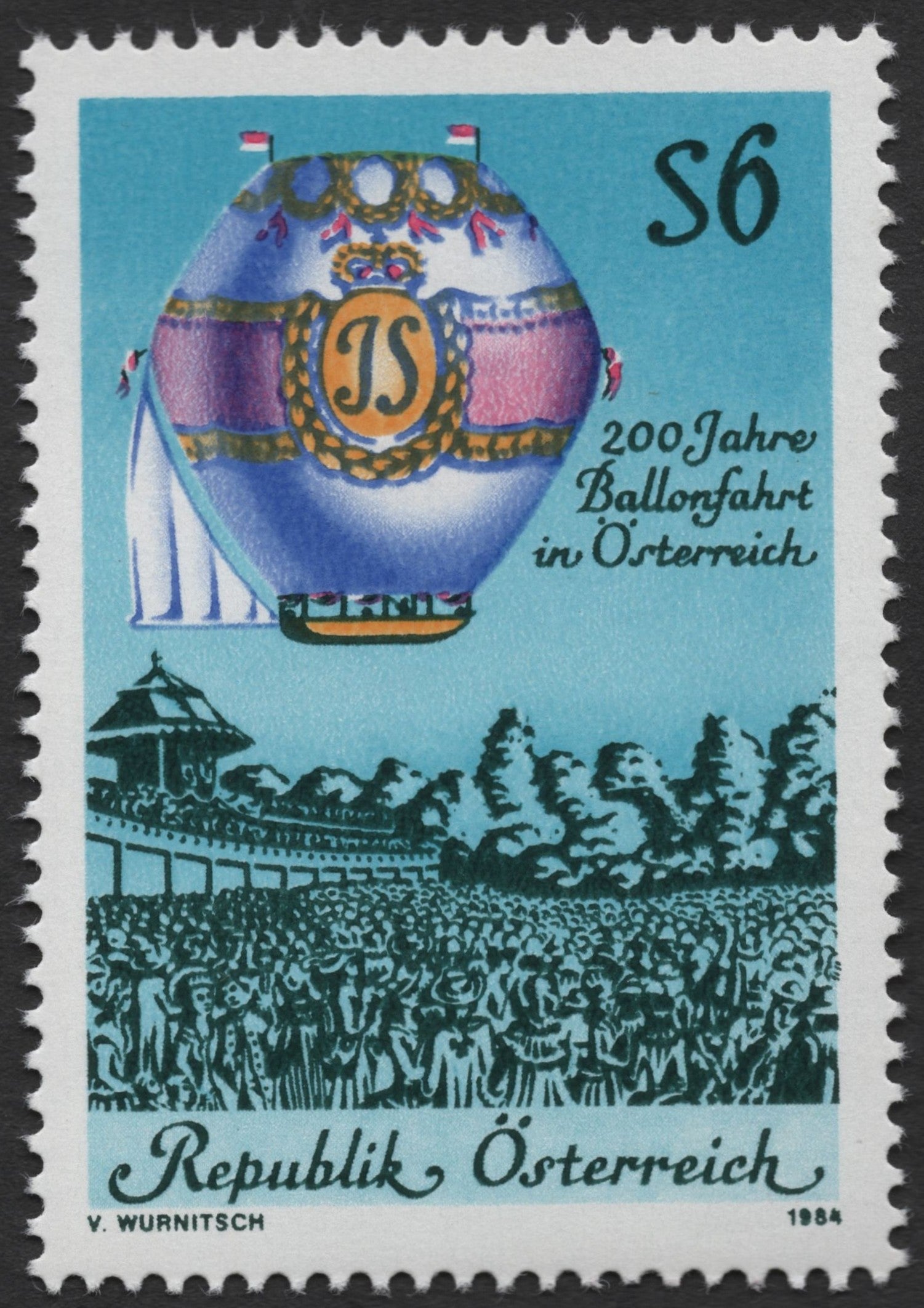 SCG2341 - Austria 1984 – 200 Years of Balloon Flight – Stamp and Cover ...