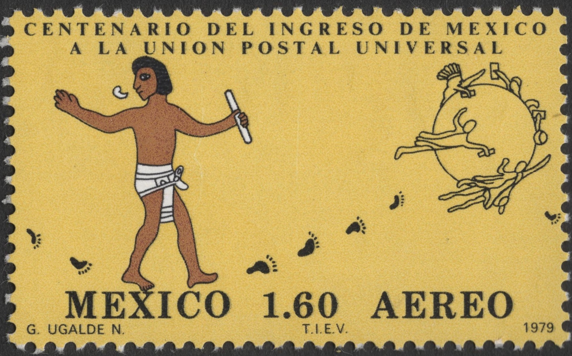 SCG2593 - 1979 Mexico Airmail – Centenary of UPU Membership – Stamp and ...