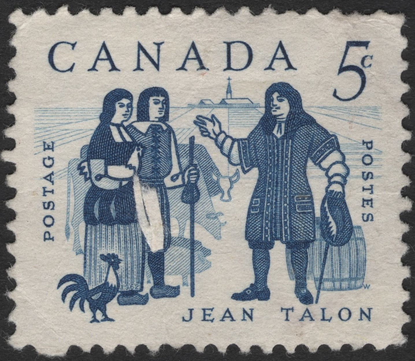 SCG2632 - Canada 1962 – Jean Talon 5¢ Stamp – Stamp and Cover Galaxy