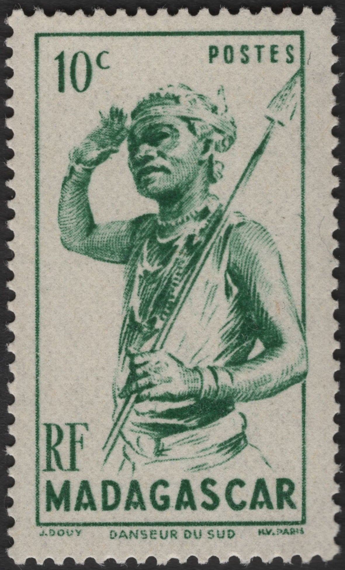 SCG2682 - Madagascar 10c Southern Dancer Stamp – RF Colonial Series ...
