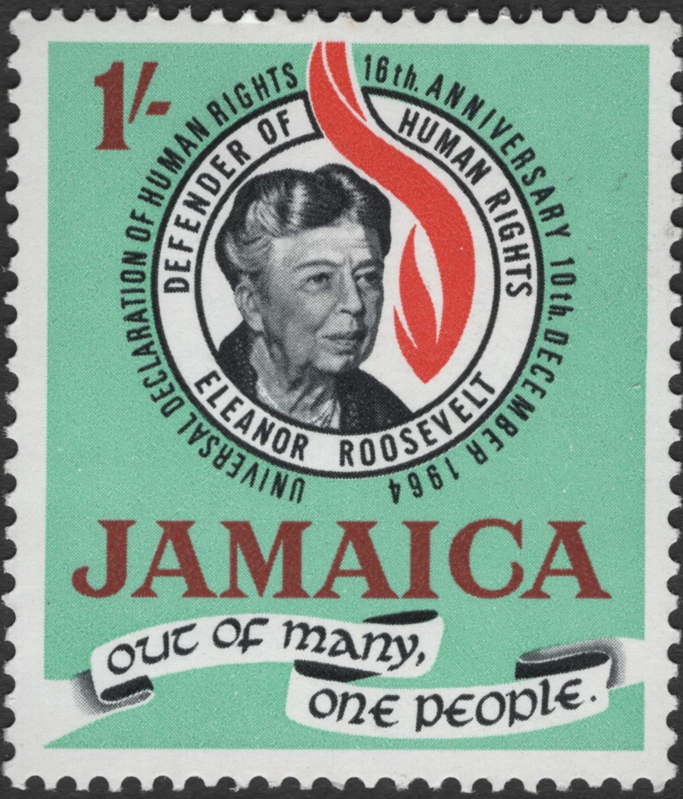 SCG2774 - Jamaica 1964 – Eleanor Roosevelt & Human Rights Stamp – Stamp ...
