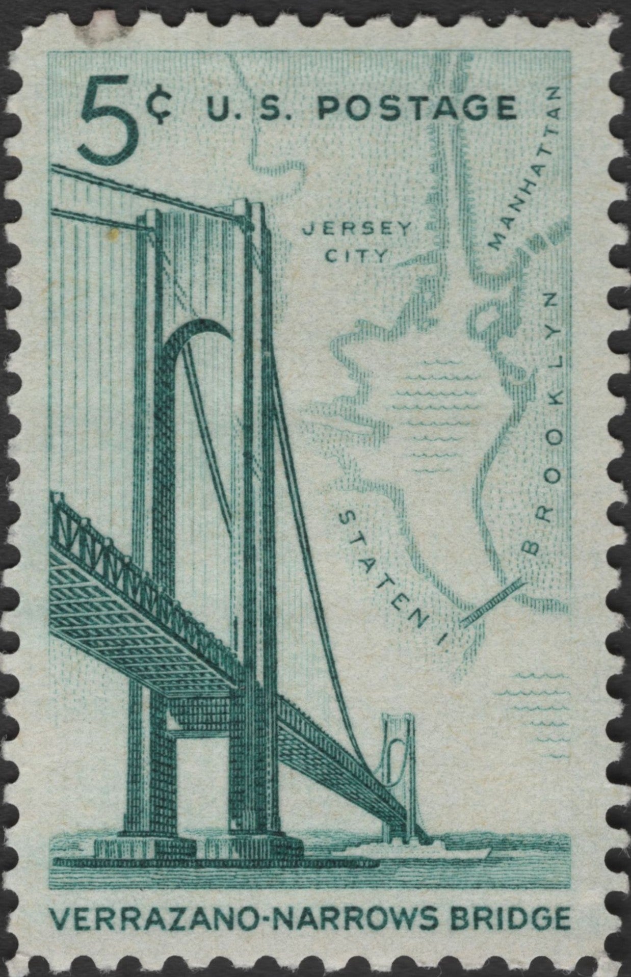 SCG2964 - USA 1964 Verrazano-Narrows Bridge Stamp – Stamp and Cover Galaxy