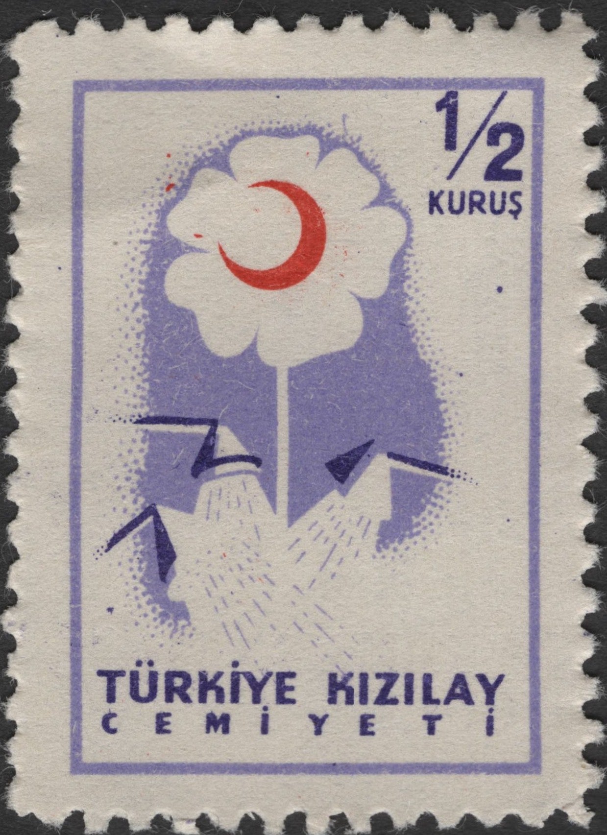SCG3053 - Turkey – Turkish Red Crescent Stamp (1/2 Kuruş) – Stamp and ...