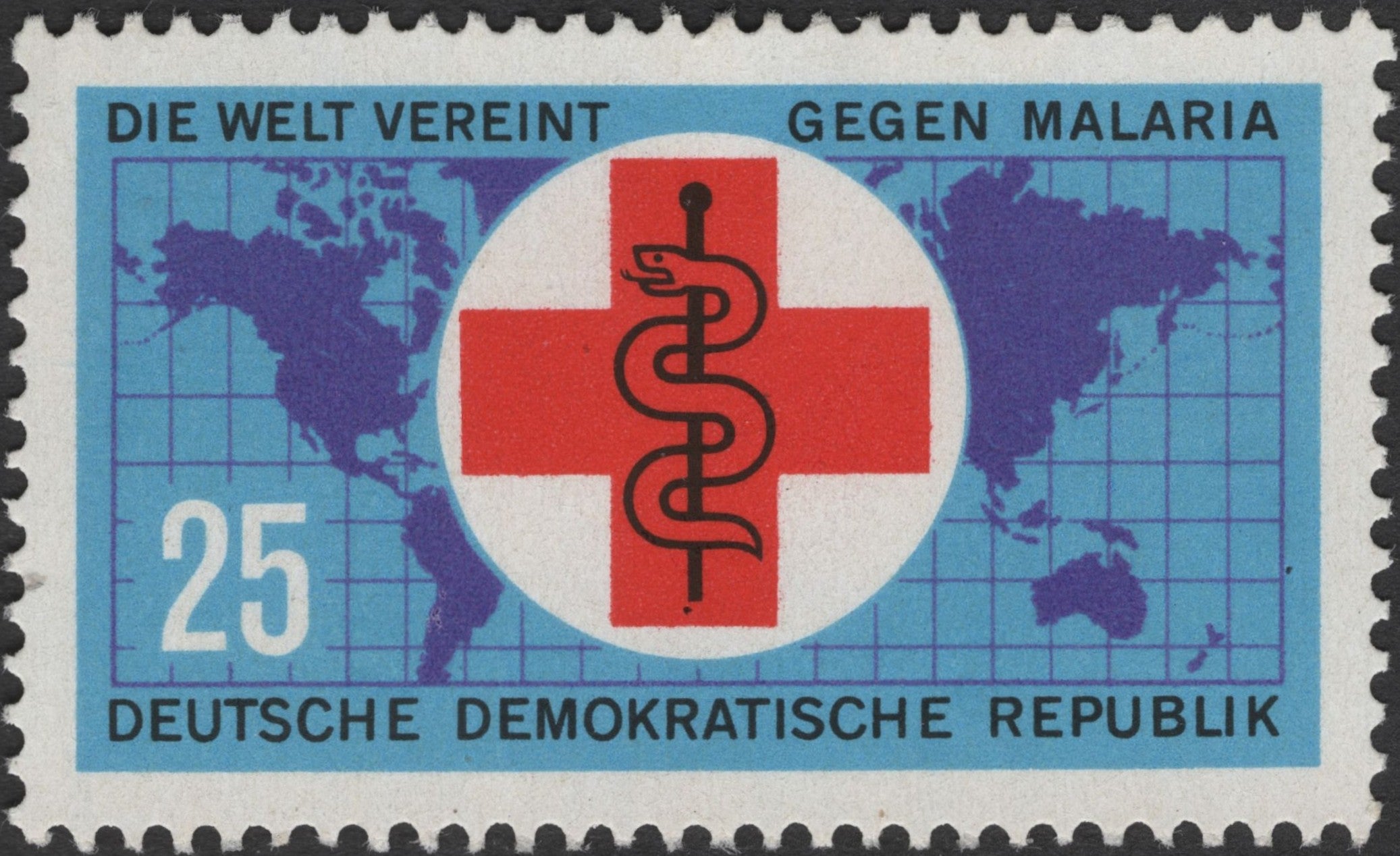 SCG3088 - East Germany 1962 Anti-Malaria Campaign Stamp – Stamp and ...