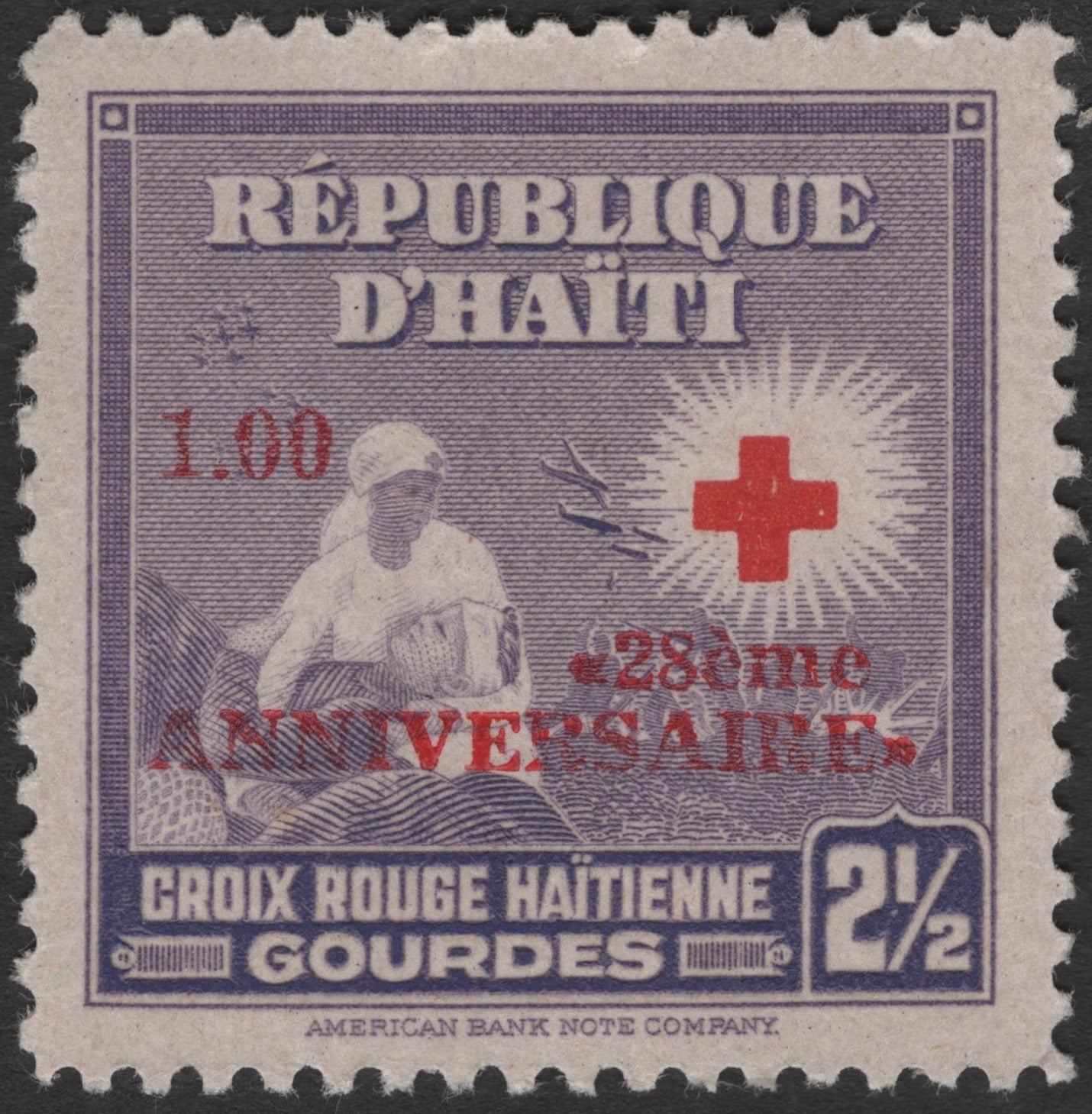 SCG3070 - Haiti Red Cross 28th Anniversary Overprint Stamp – Stamp and ...