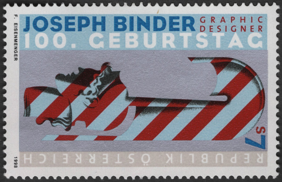 SCG3349 - Austria 1998 – Joseph Binder Centenary Stamp – Stamp and ...