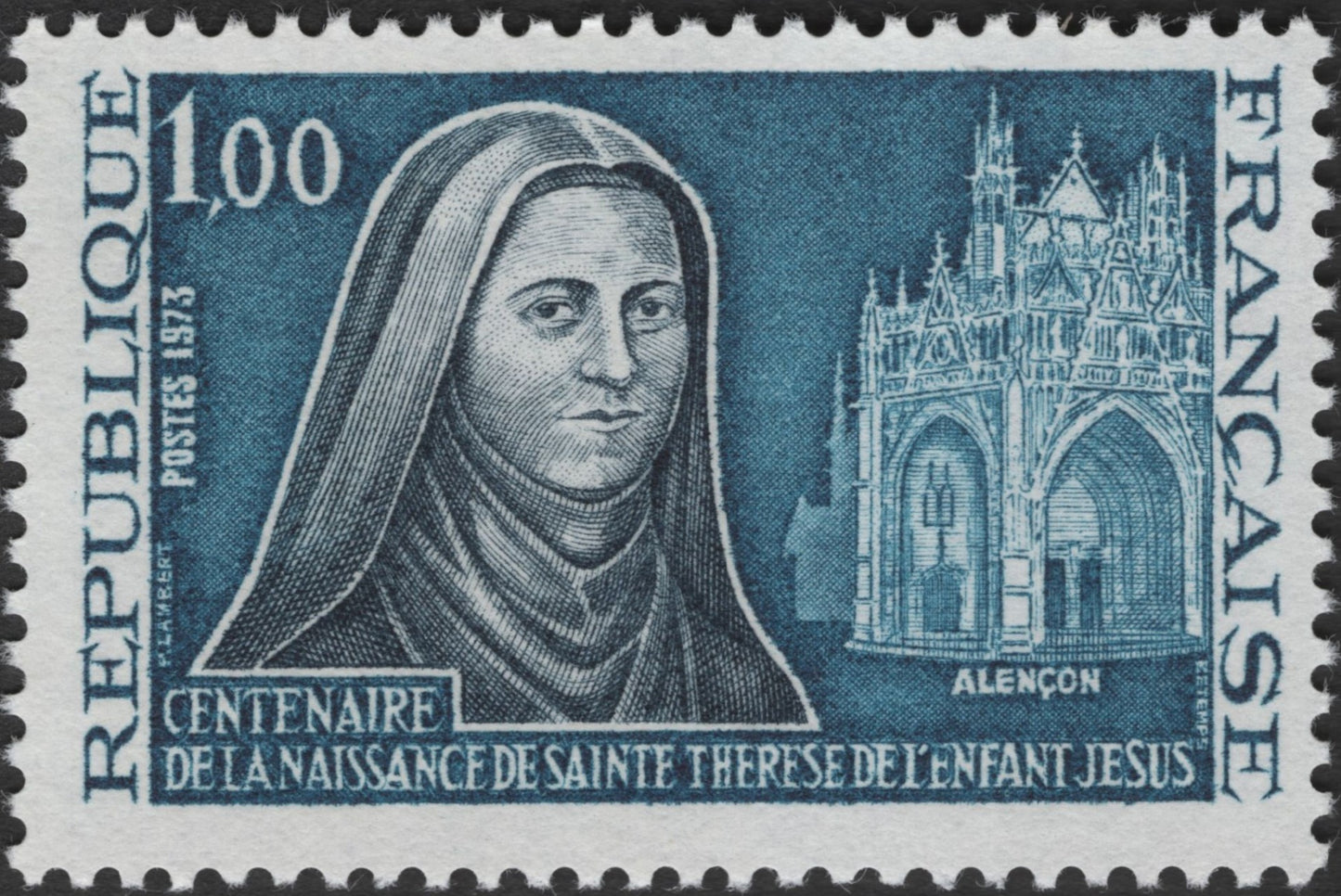 SCG3340 - France 1973 – Centenary of the Birth of Saint Thérèse of the ...