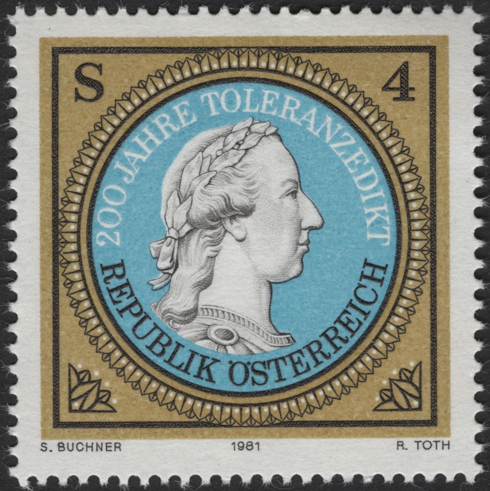 SCG3557 - Austria 1981 – 200 Years of the Edict of Tolerance – Stamp ...