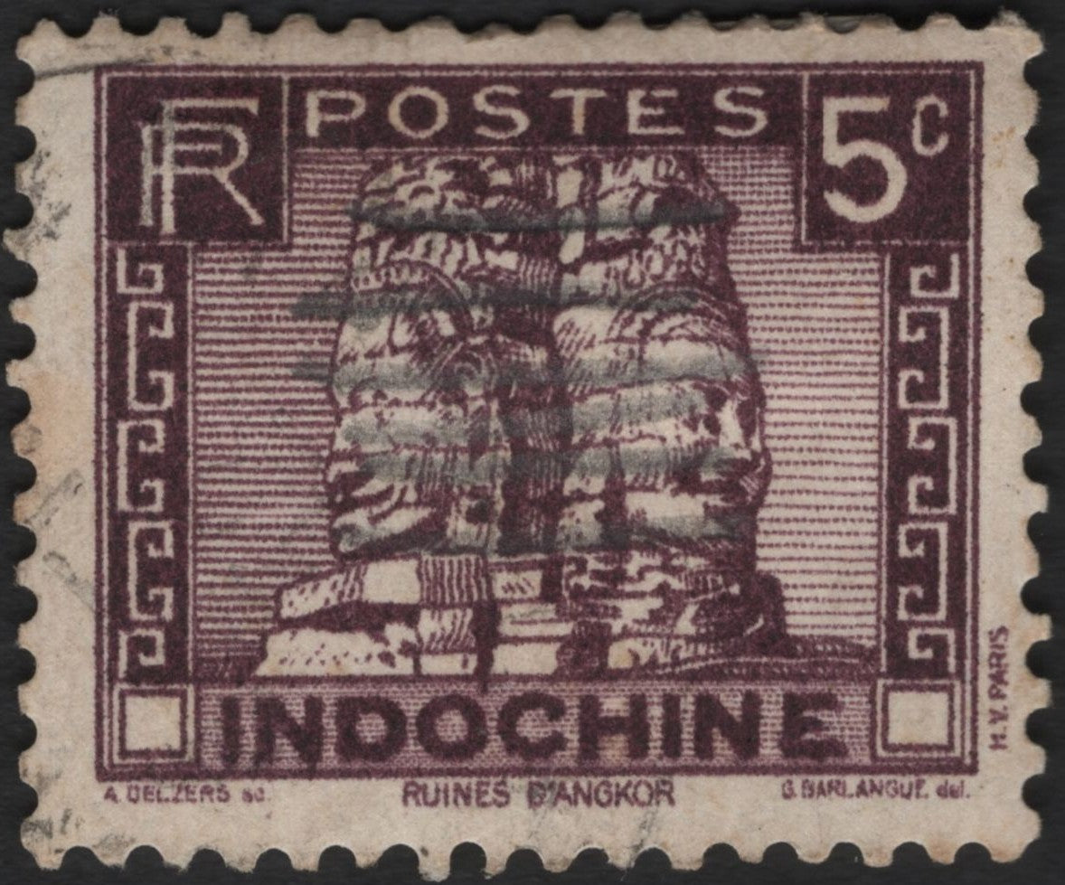 SCG3824 - French Indochina 1931 – 5c Ruins of Angkor Stamp – Stamp and ...