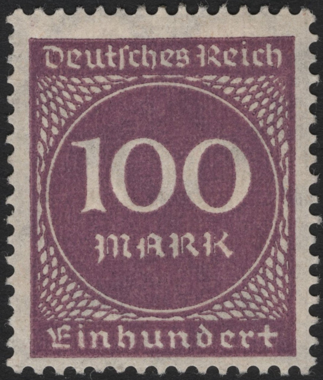 SCG3830 - Germany 1920s Inflation Era – 100 Mark Stamp (Deutsches Reic ...