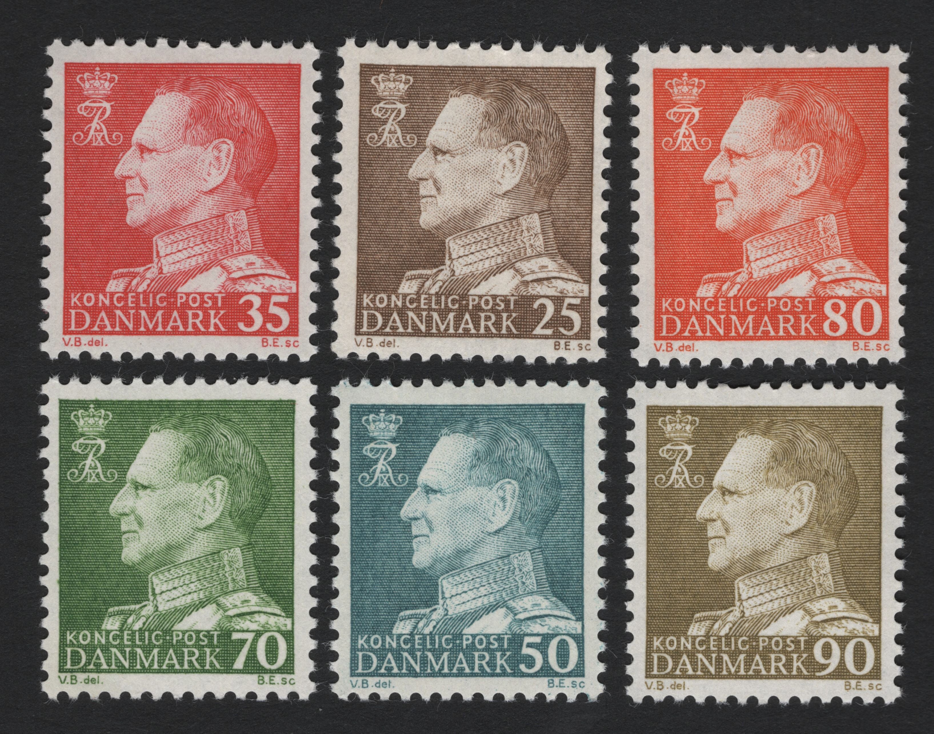 SCG4410 - Denmark – King Frederik IX Definitive Series – Stamp and ...