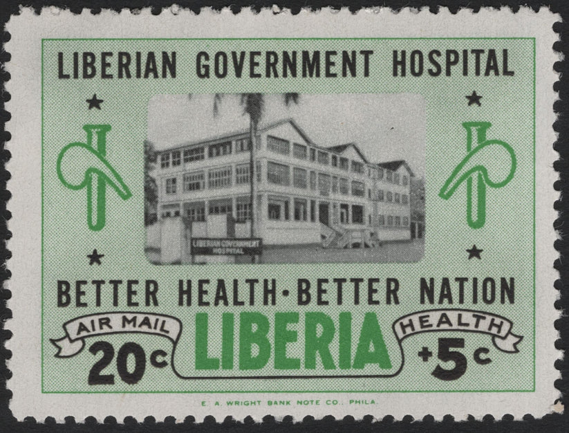 SCG4449 - Liberia – 1960s Liberian Government Hospital Airmail + Healt ...