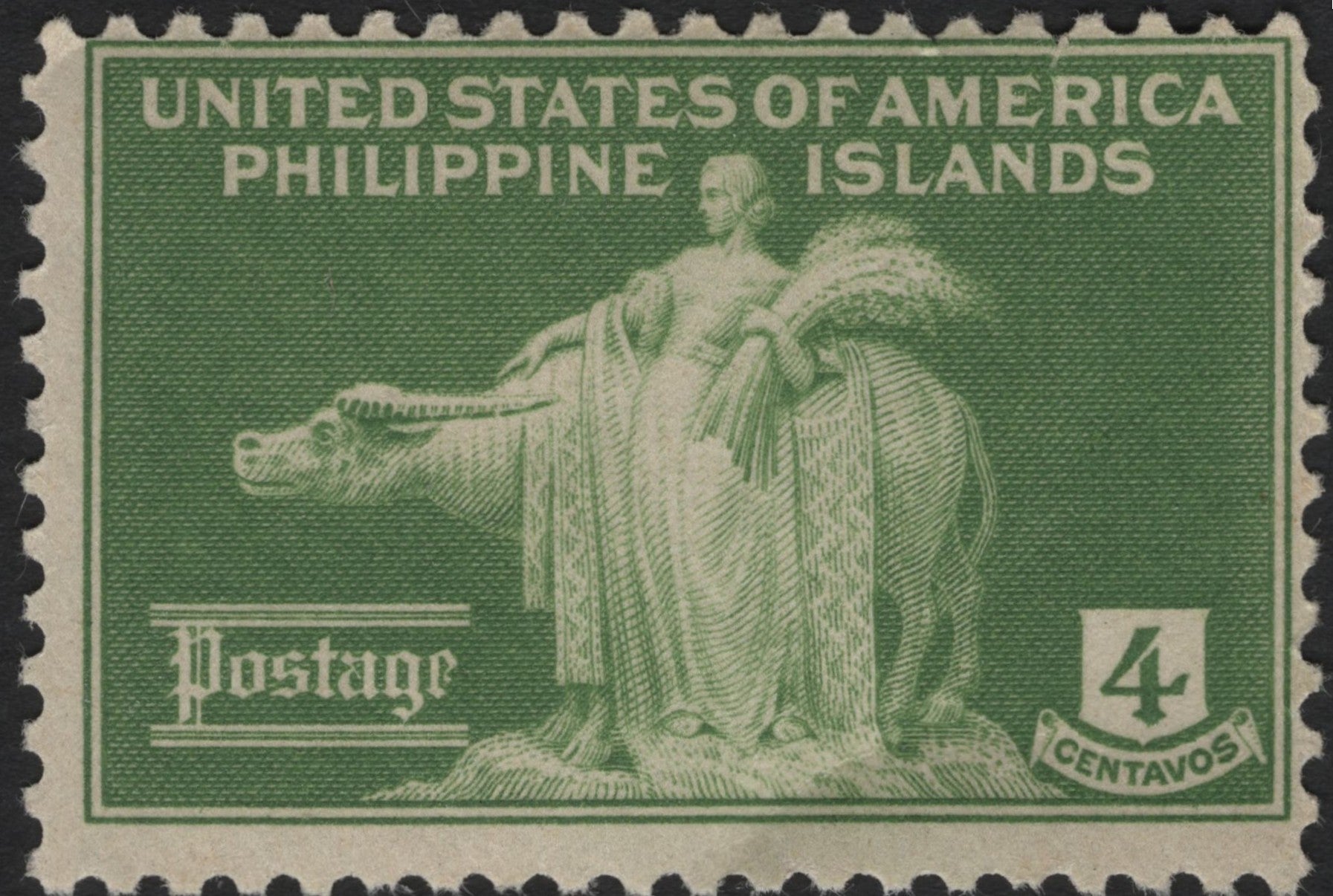 SCG4558 - Philippine Islands 4 Centavos “Woman and Carabao” – U.S. Adm ...