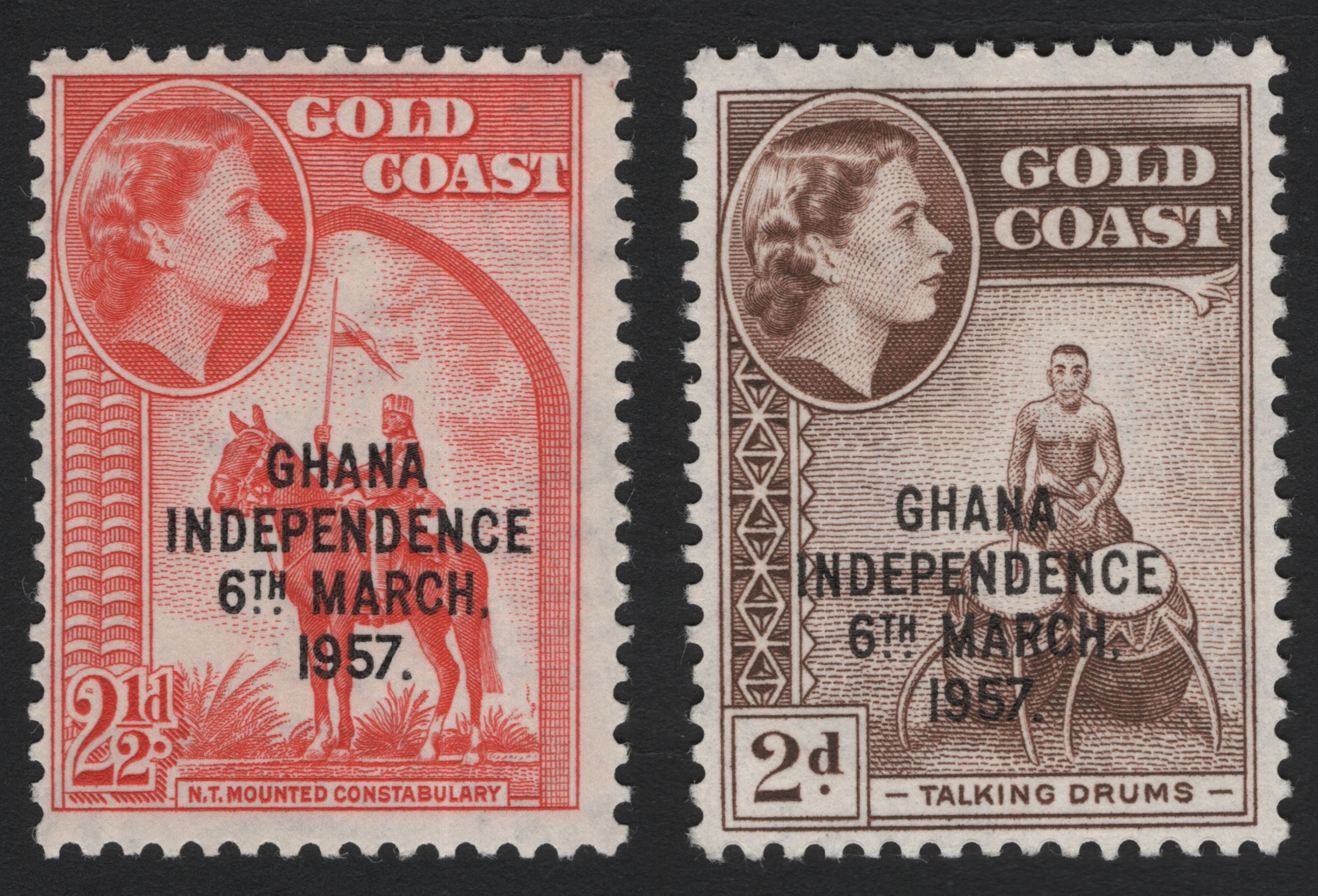SCG4978 - Gold Coast 1957 Overprinted Stamps – Ghana Independence Issu ...