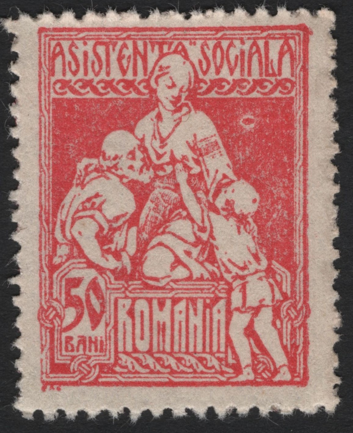 SCG5019 - Romania 1932 – Social Assistance Issue (50 Bani, Red) – Stamp ...