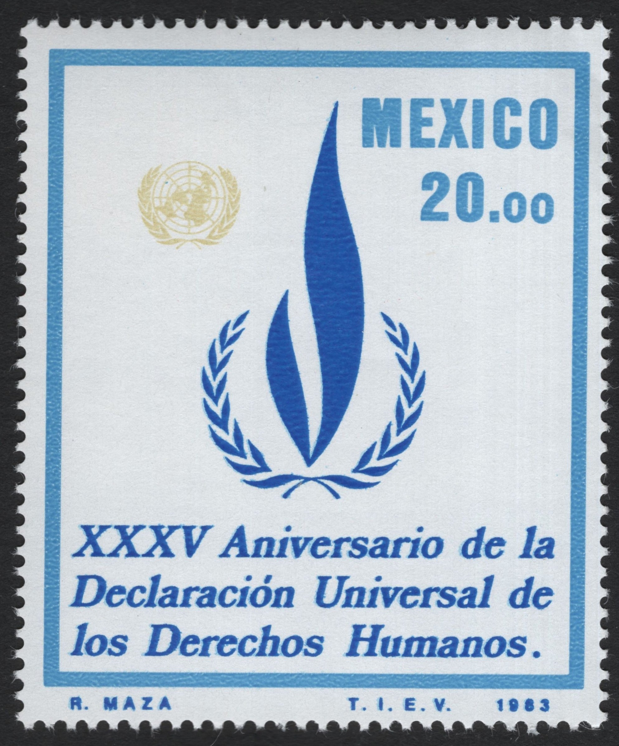 SCG5085 - Mexico 1983 – 35th Anniversary of the Universal Declaration ...