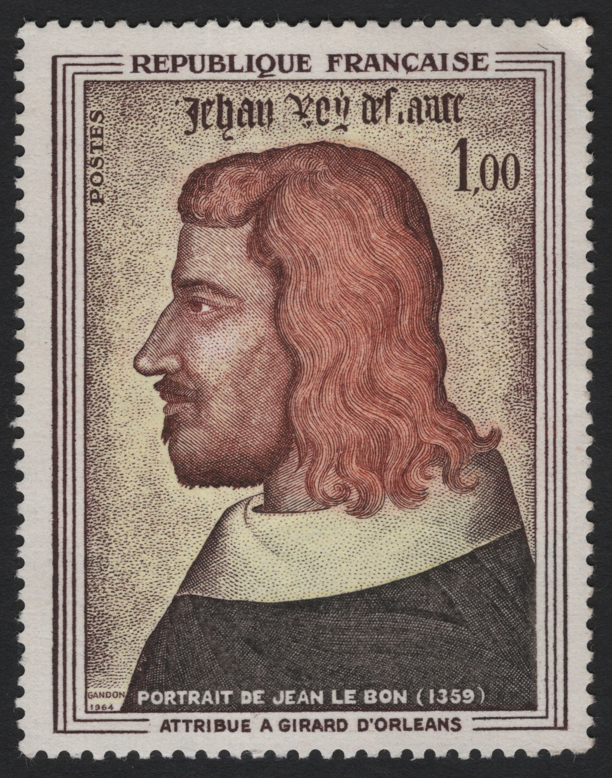 SCG5278 - France 1964 – Portrait of Jean II “Le Bon” (King of France ...