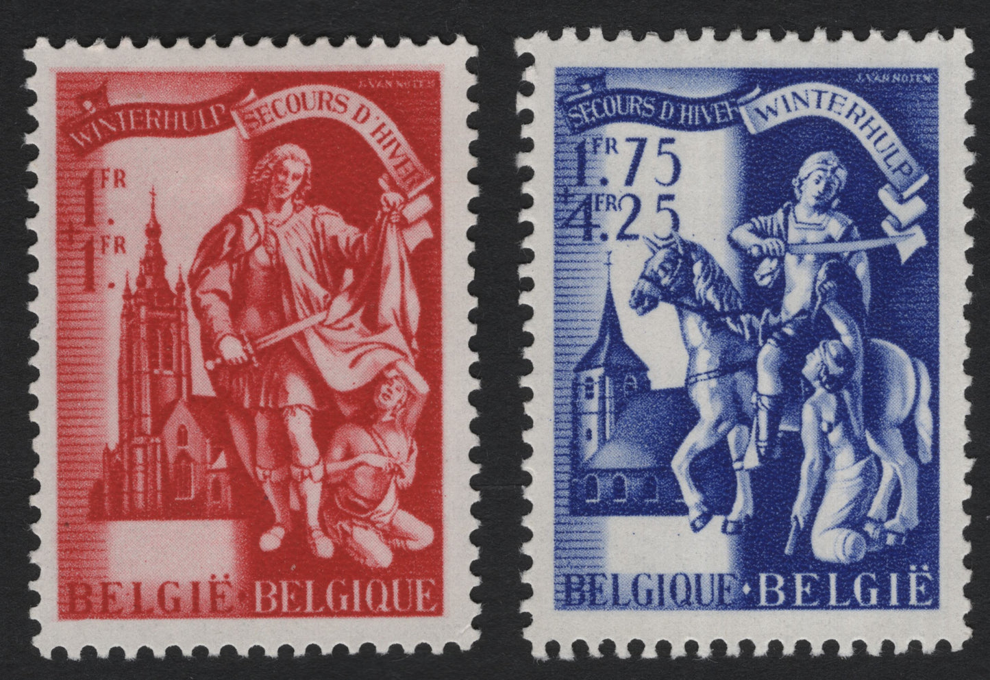 SCG5321 - Belgium 1942 – Winter Relief (Secours d’Hiver) Charity Stamp ...