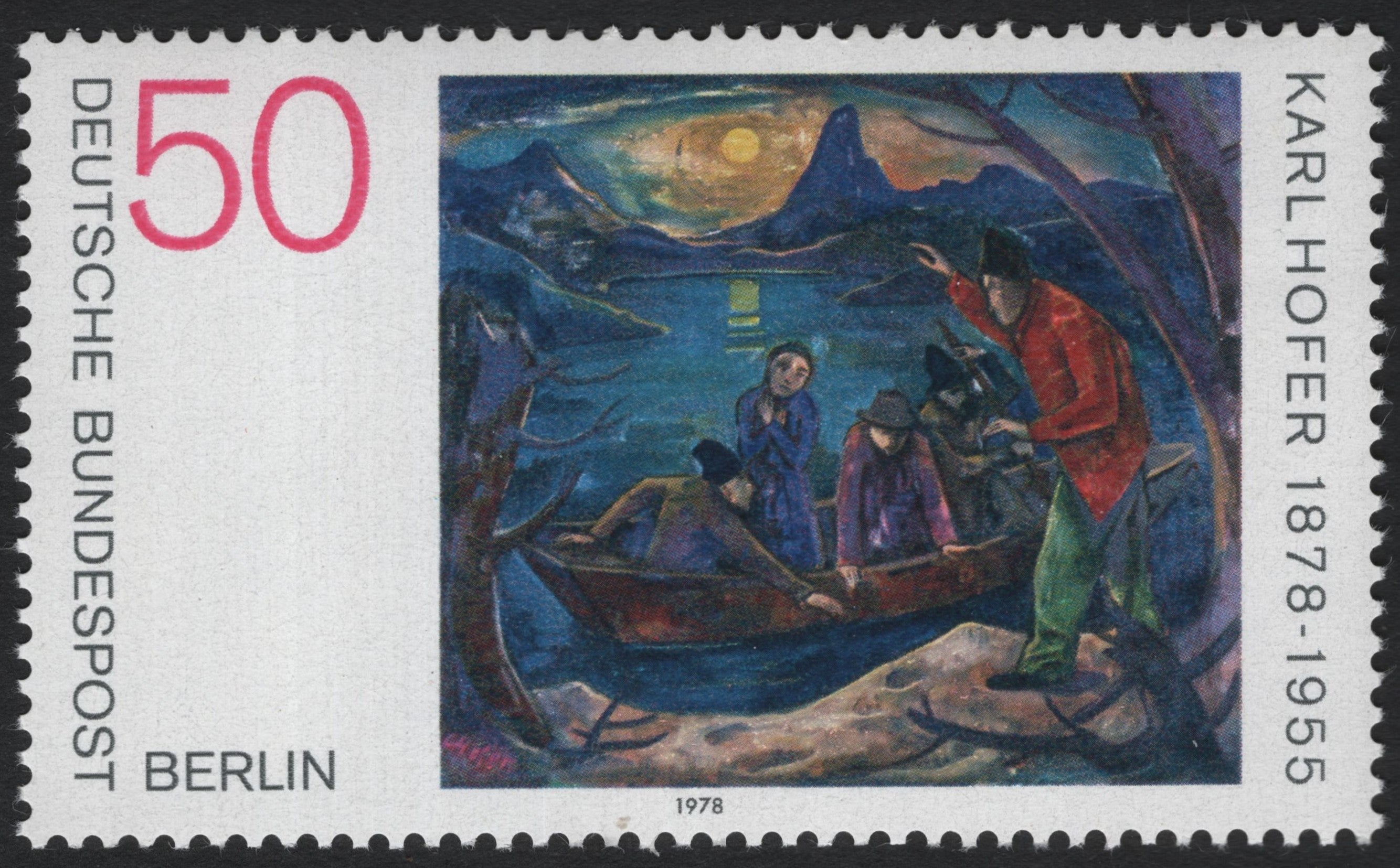 SCG7116 - Germany 1978 – Karl Hofer Commemorative Stamp – Stamp and ...
