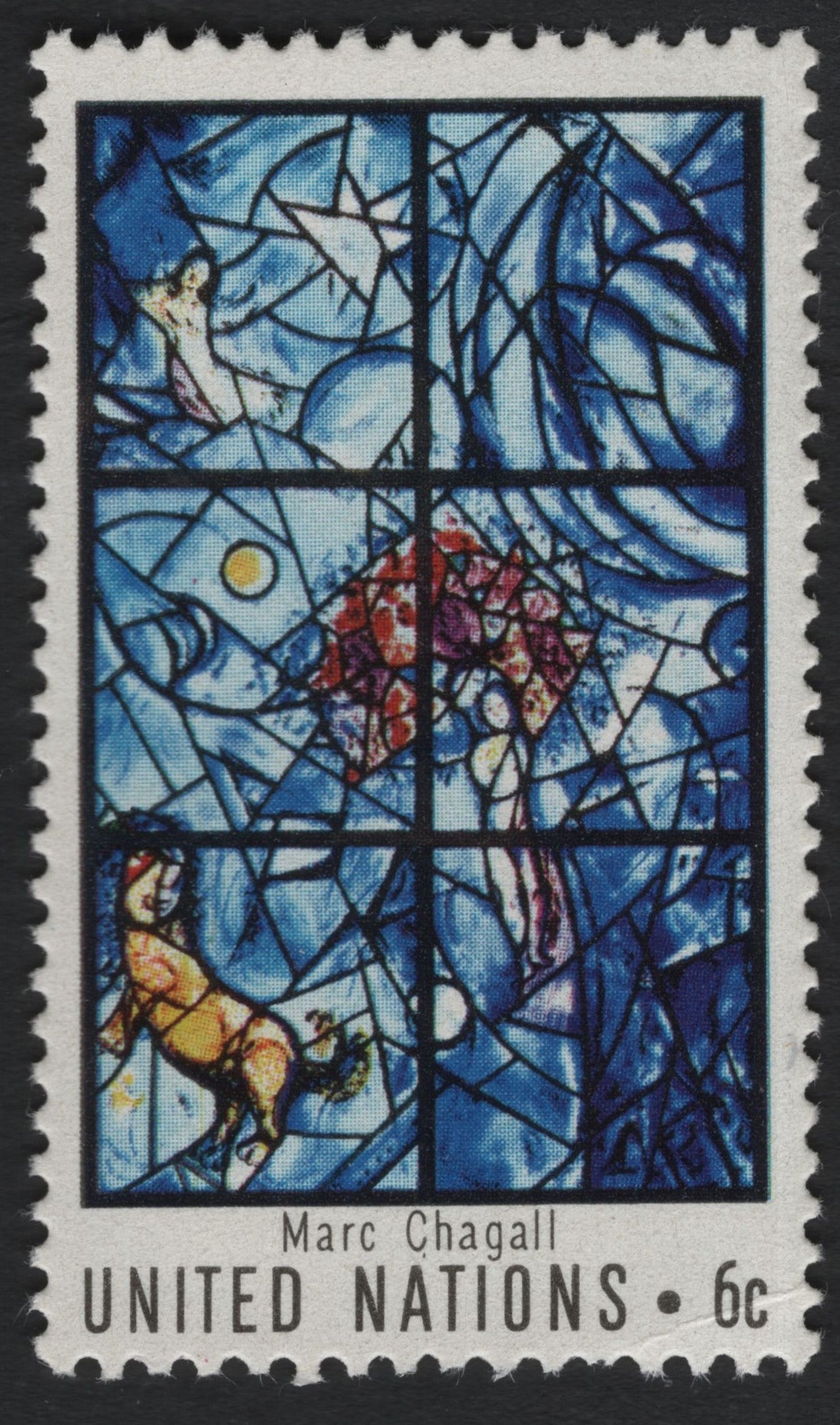 SCG7801 - United Nations 1967 – Marc Chagall “Peace” Window Stamp ...