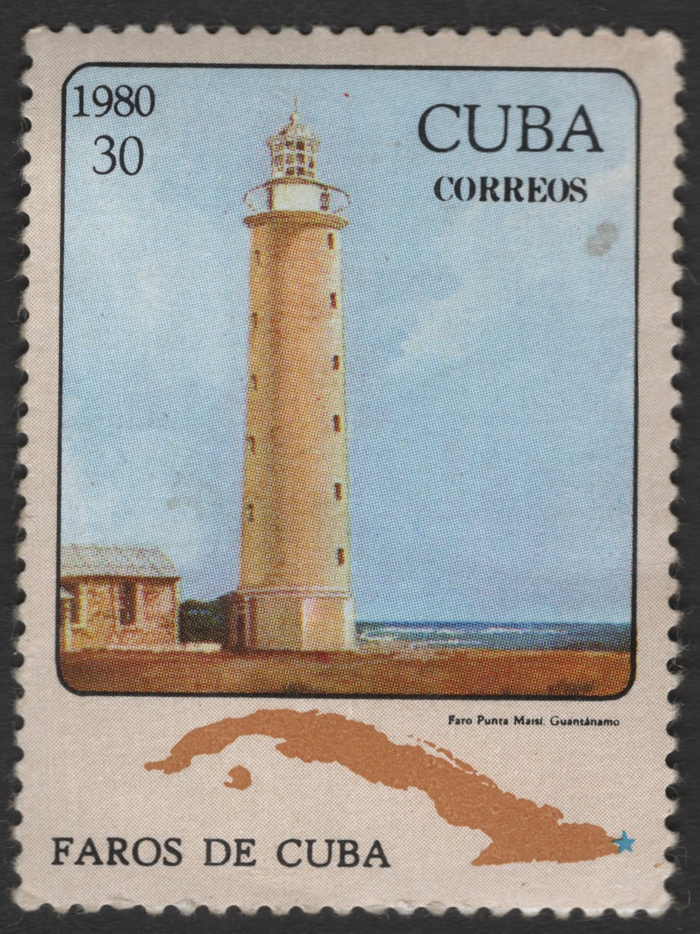 SCG11243 - Faro Punta Maisí – Eastern Sentinel of Cuba – Stamp and ...