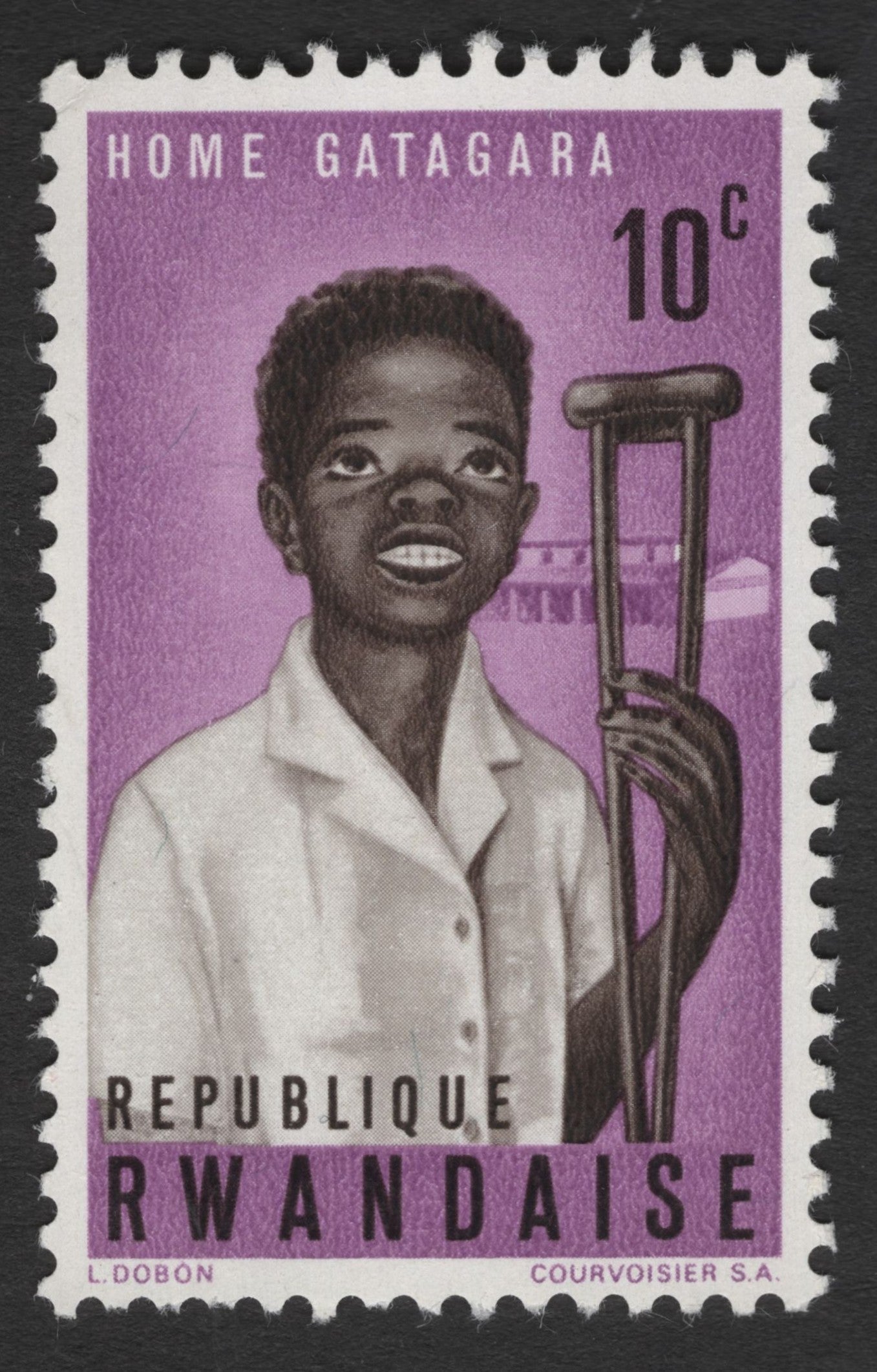 SCG11311 - Rwanda – 10c “Home Gatagara Rehabilitation Center” Charity ...