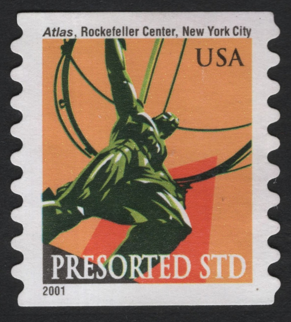 SCG7019 - USA 2001 “Atlas, Rockefeller Center” (Presorted Standard ...