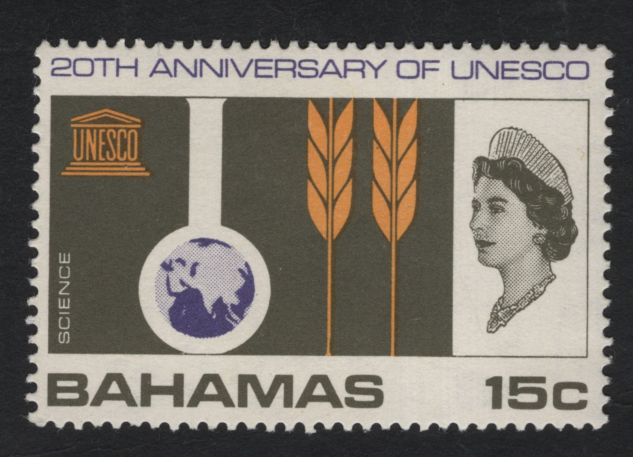 SCG9938 - Bahamas 1966 – UNESCO 20th Anniversary (Science) – 15c ...