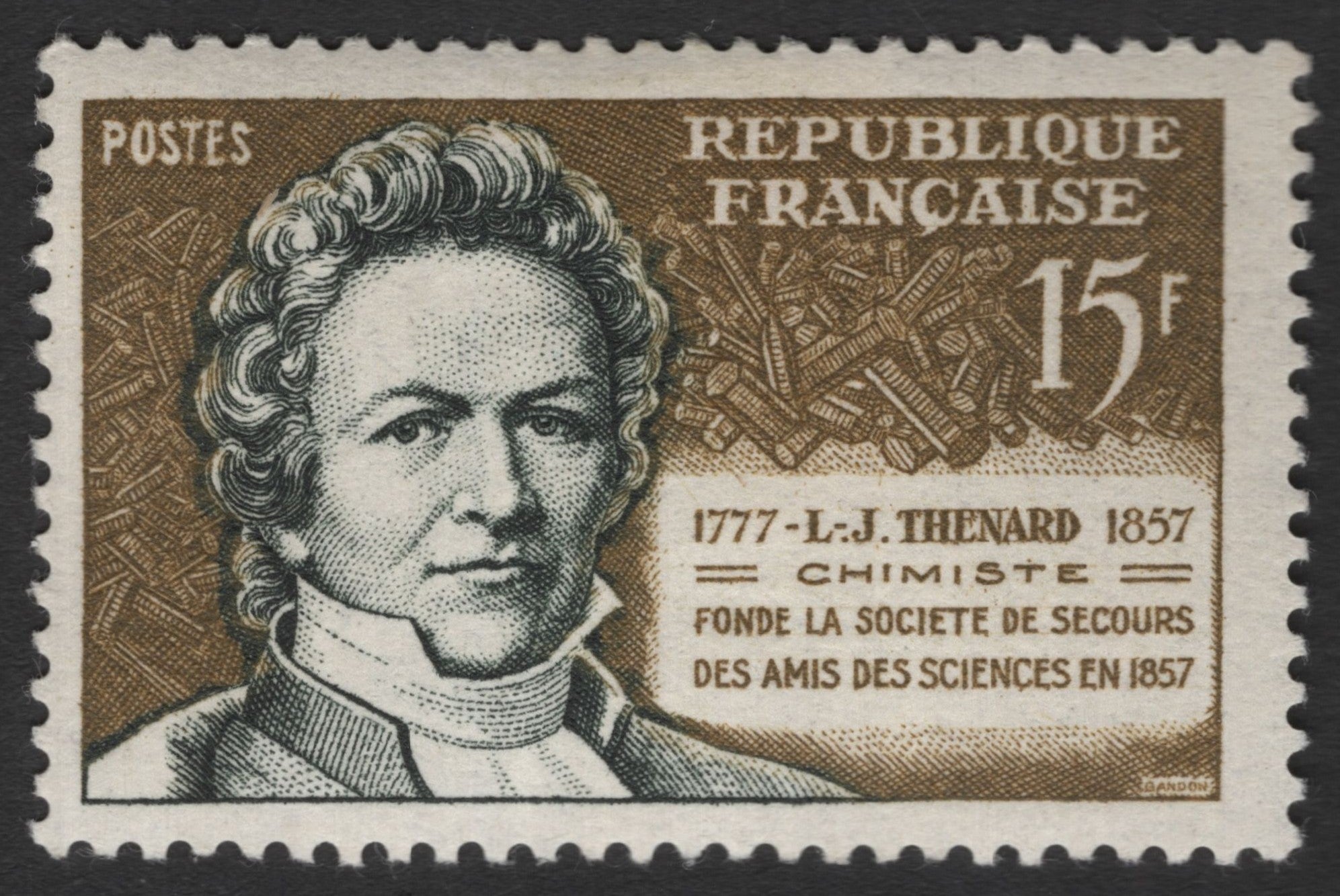 SCG11650 - France 15F Louis Jacques Thénard – French Chemist Commemora ...