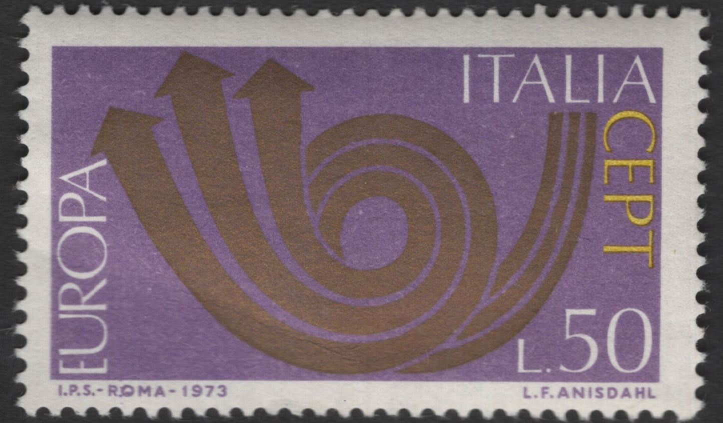 SCG11977 - Italy 1973 Europa CEPT Communication Symbol Set – Stamp and ...