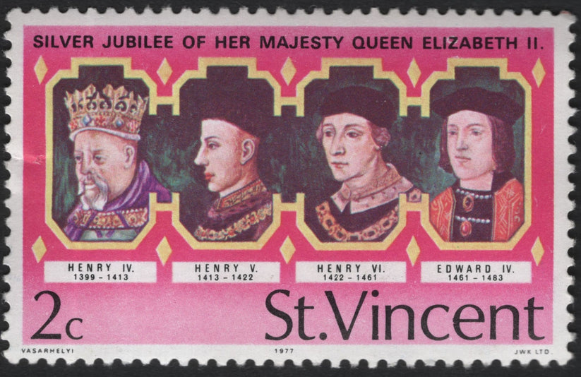 SCG11030 - St. Vincent 1977 – Silver Jubilee of Queen Elizabeth II: En ...