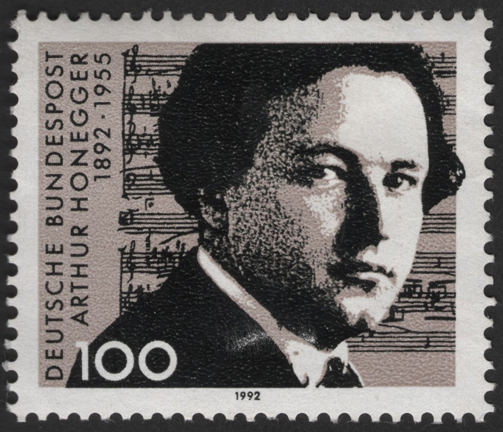 SCG12399 - Germany 1992 – 100 Pfennig Arthur Honegger (Composer) Comme ...