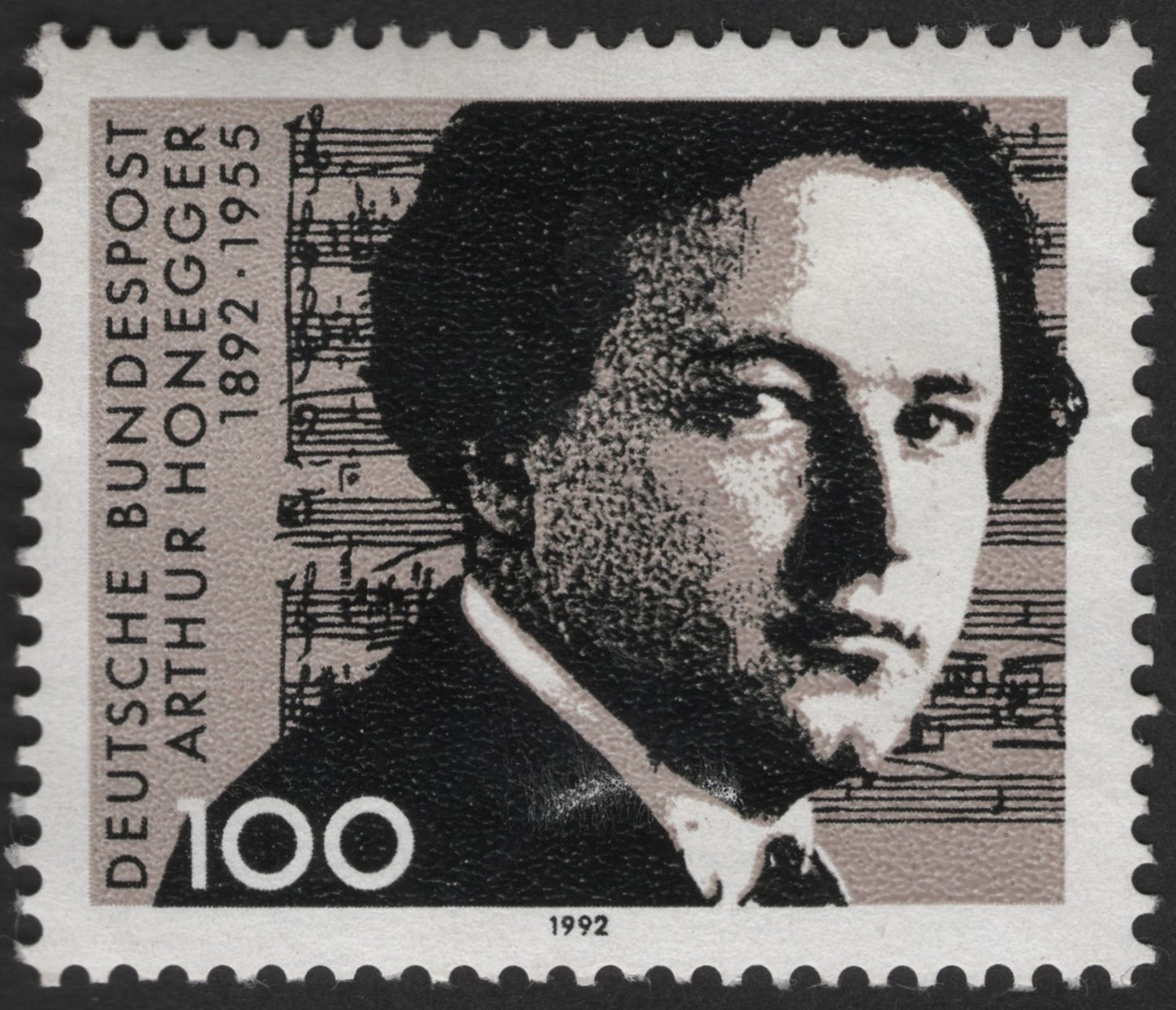 SCG12399 - Germany 1992 – 100 Pfennig Arthur Honegger (Composer) Comme ...