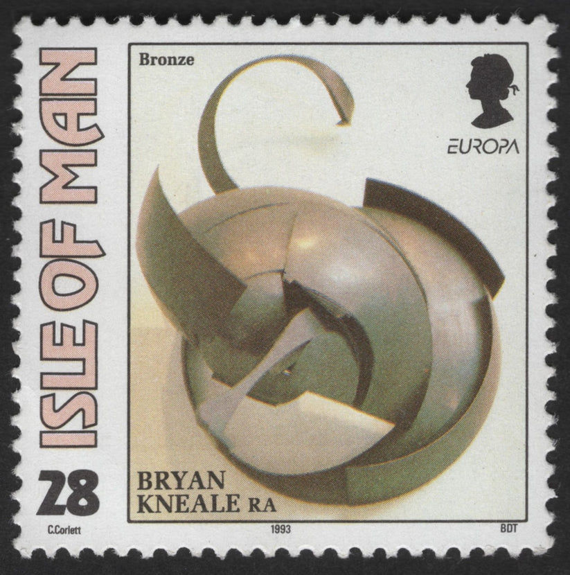 SCG12372 - Isle of Man 1993 – Europa “Bronze” by Bryan Kneale RA – 28p ...