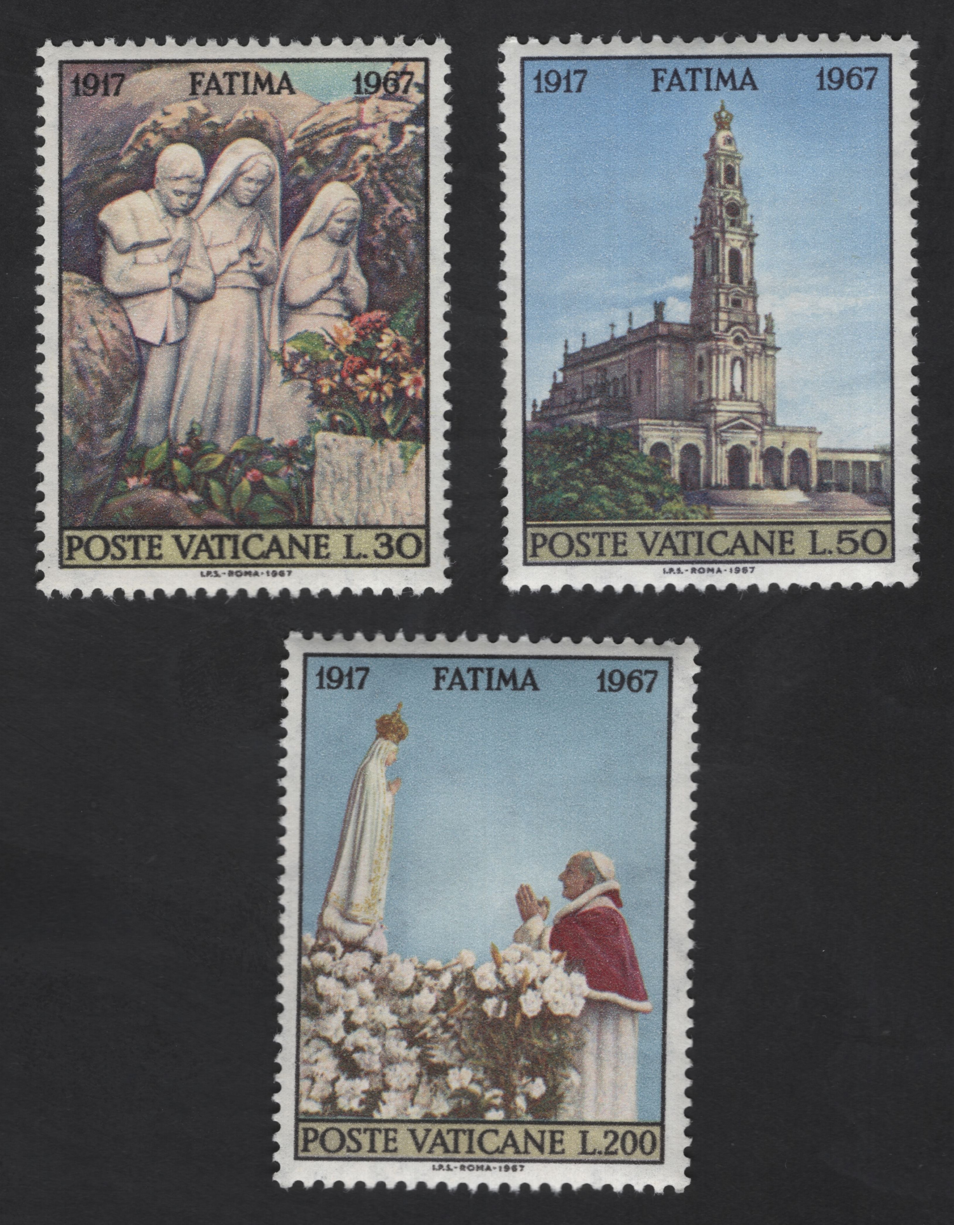 SCG12298 - Vatican City 1967 – Golden Jubilee of Fatima Apparitions Se ...