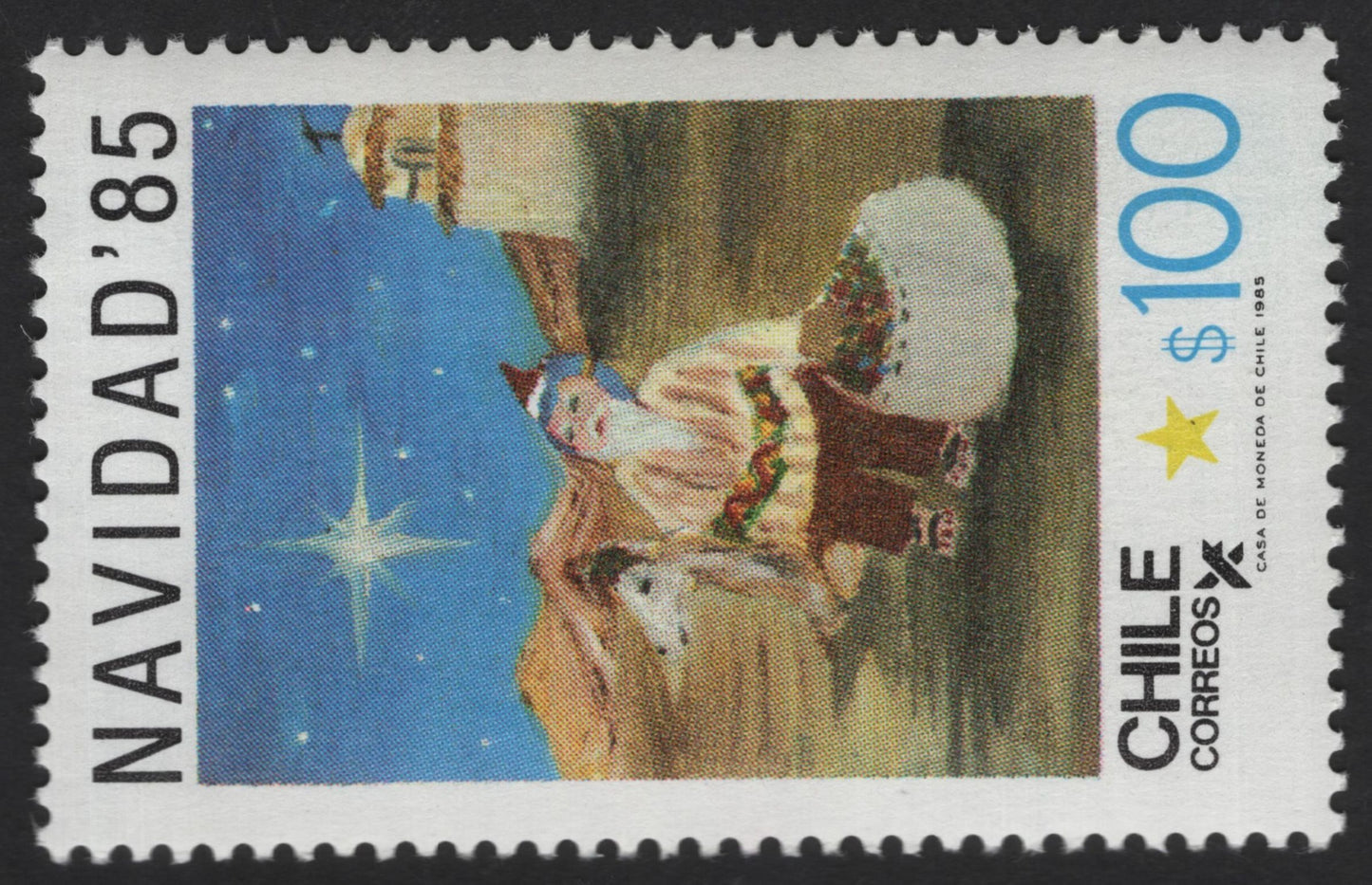 SCG12196 - Chile 1985 Christmas Nativity Commemorative Pair – Stamp and ...